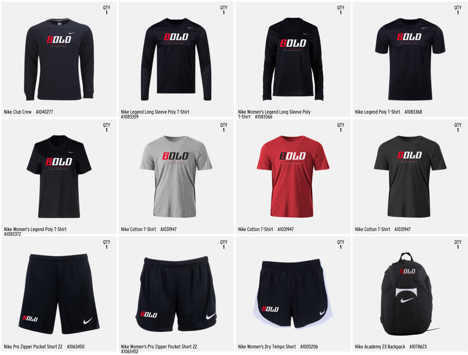 Official BOLD Athletics Nike Shop – BOLD