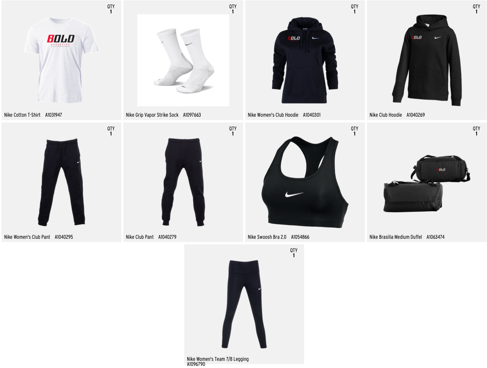 Official BOLD Athletics Nike Shop – BOLD
